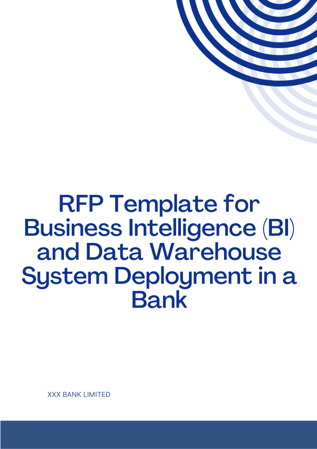 RFP Template for Business Intelligence (BI) and Data Warehouse System ...