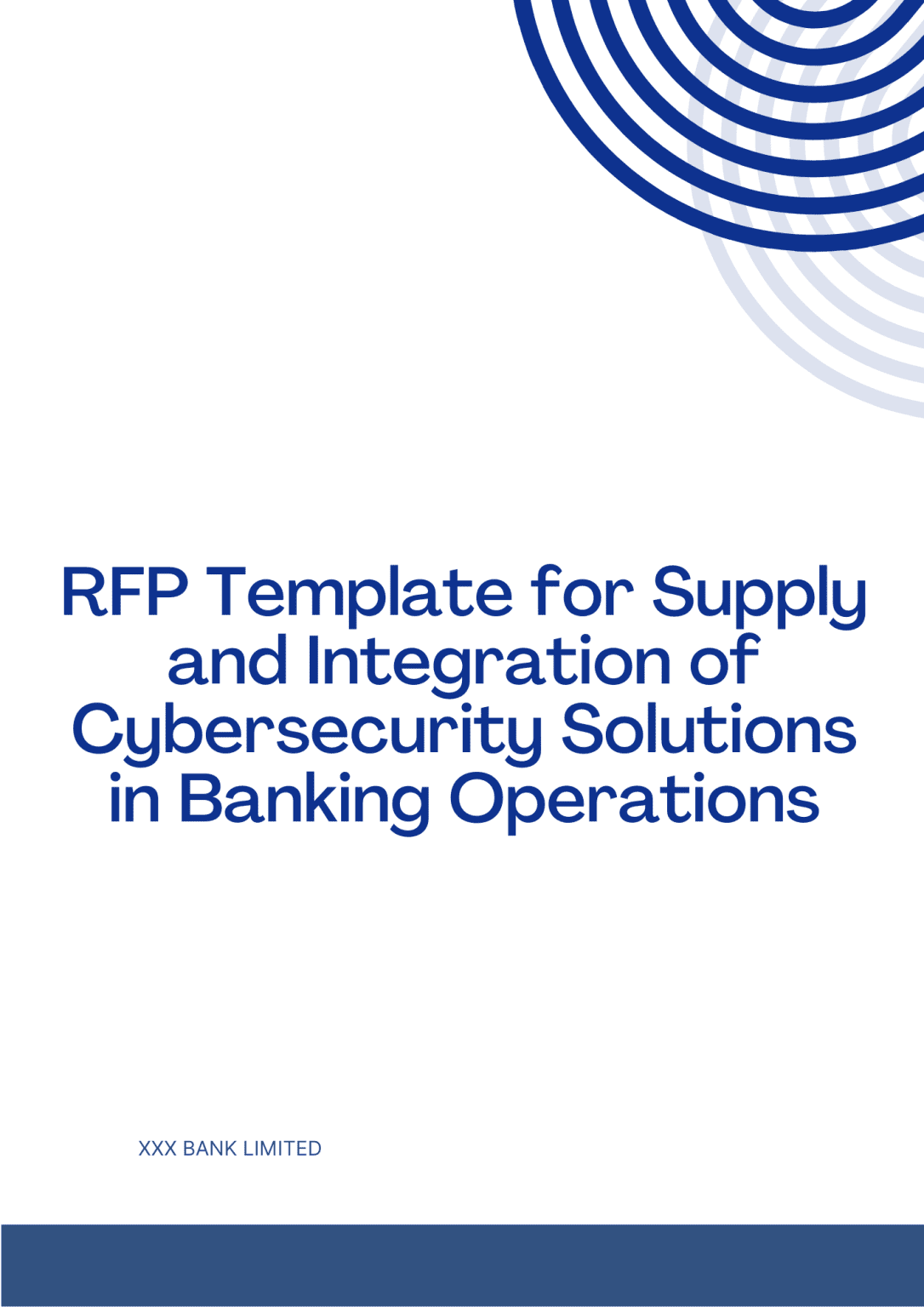 RFP Template for Supply and Integration of Cybersecurity Solutions in ...