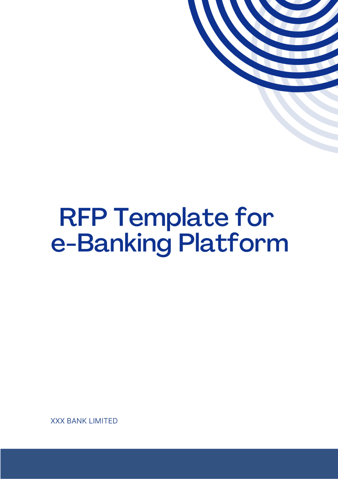 RFP Template for e-Banking Platform Implementation - Banking and ...