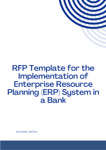 RFP Template for the Implementation of Enterprise Resource Planning ...
