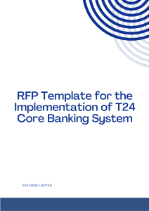 RFP Template for the Implementation of T24 Core Banking System ...