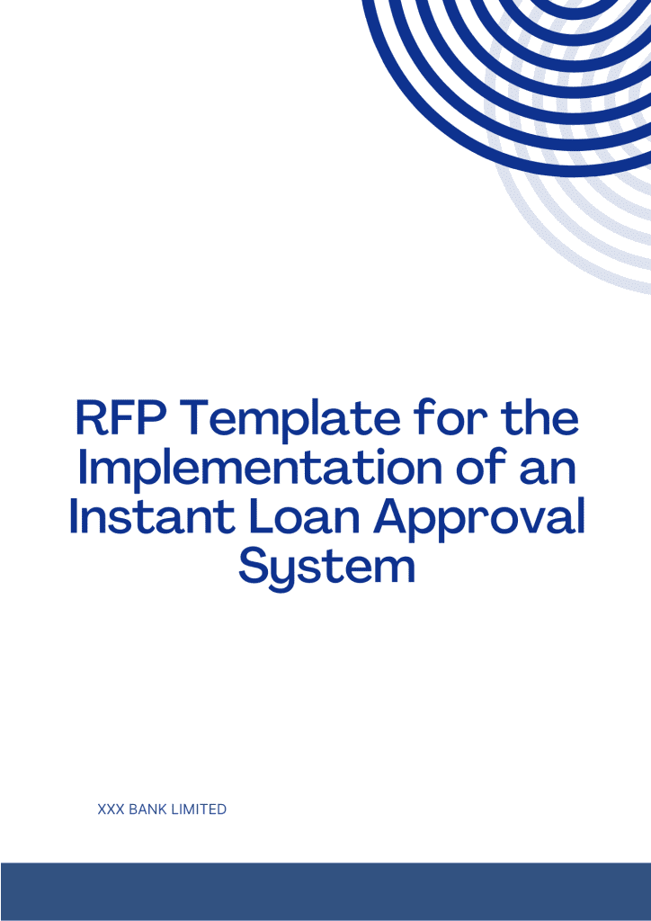 RFP Template for the Implementation of an Instant Loan Approval System ...
