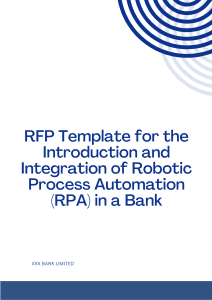 RFP Template for the Introduction and Integration of Robotic Process ...