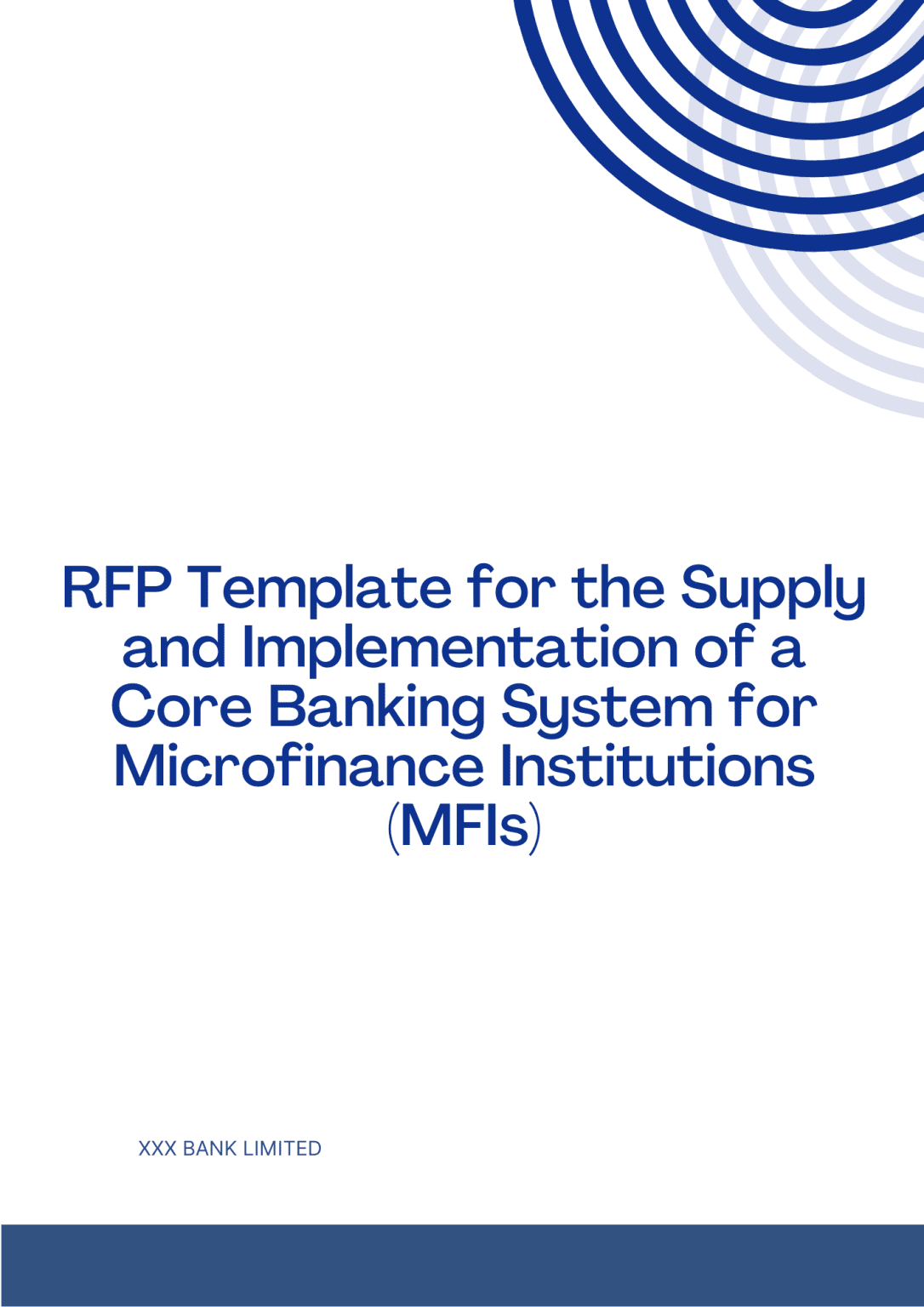 RFP Template for the Supply and Implementation of a Core Banking System ...