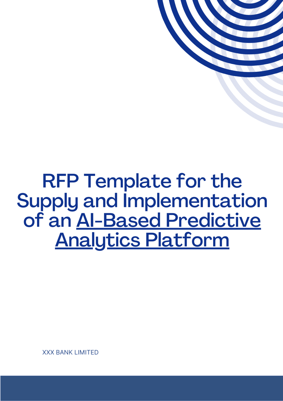 RFP Template for the Supply and Implementation of an AI-Based Predictive Analytics Platform ...