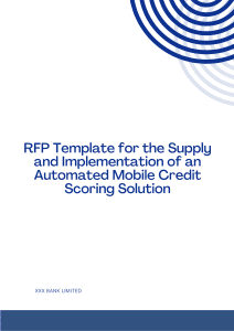 RFP Template for the Supply and Implementation of an Automated Mobile ...