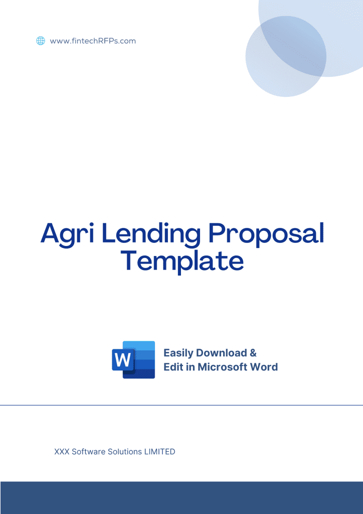 Agri Lending Proposal Template - Banking and Fintech RFP Templates