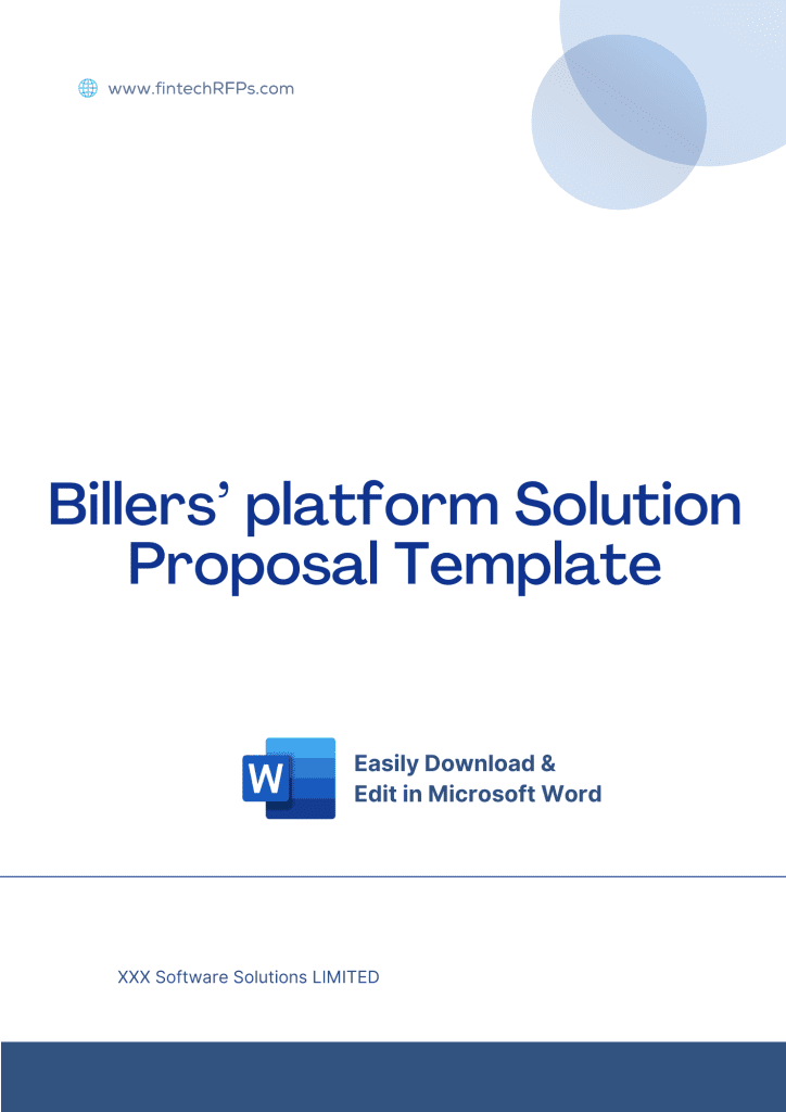 Billers’ platform Solution Proposal Template - Banking and Fintech RFP ...