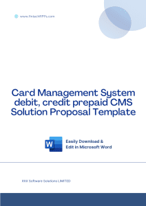 Card Management System debit, credit prepaid CMS Solution Proposal ...