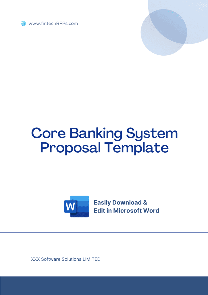 Core Banking Proposal Template Banking And Fintech Rfp Templates
