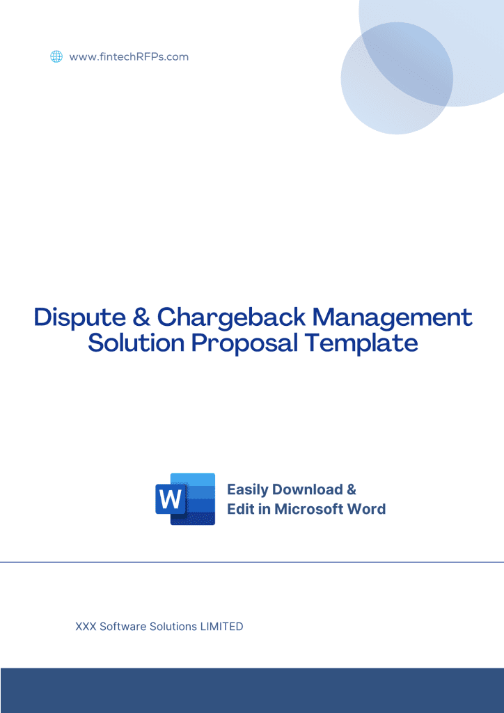 Dispute & chargeback Management Solution Proposal Template - Banking ...