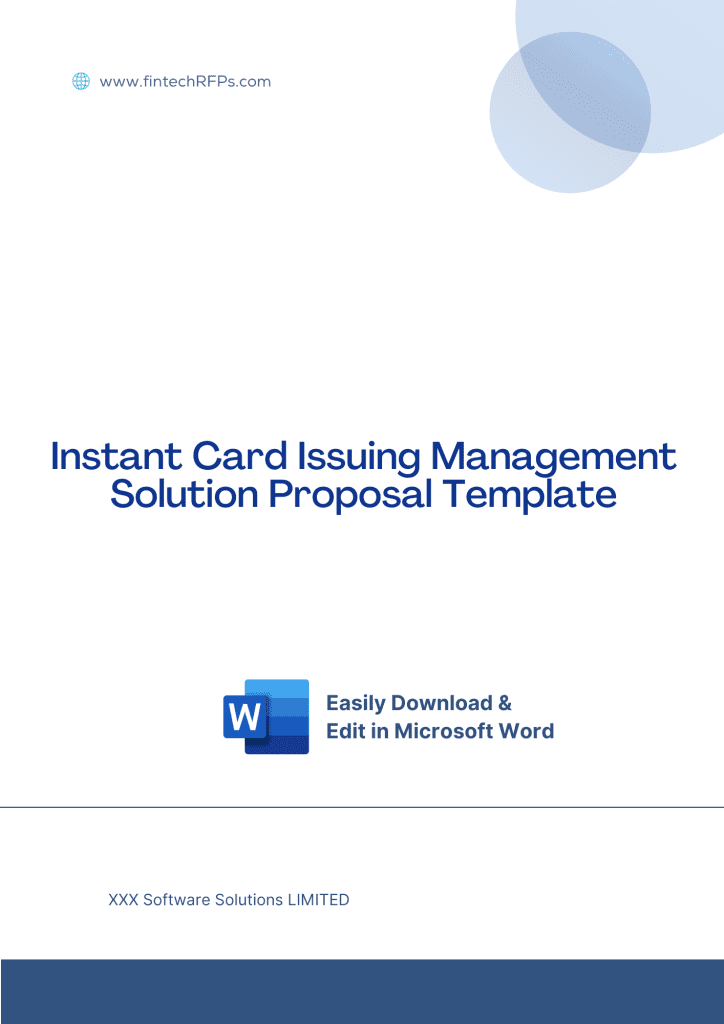 Instant Card Issuing Management Solution Proposal Template - Banking ...