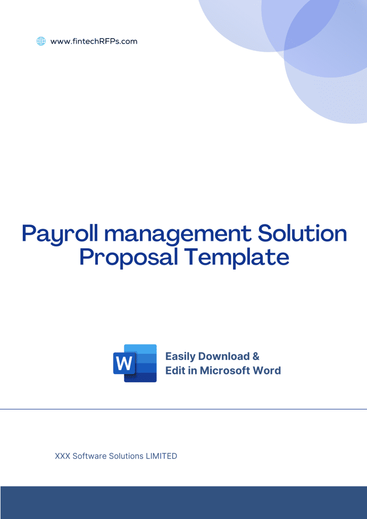 Payroll management Solution Proposal Template - Banking and Fintech RFP ...