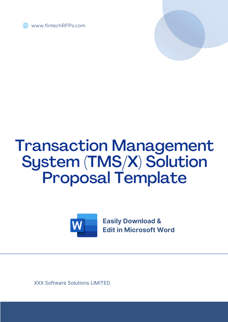 Transaction Management System (TMS/X) Solution Proposal Template ...